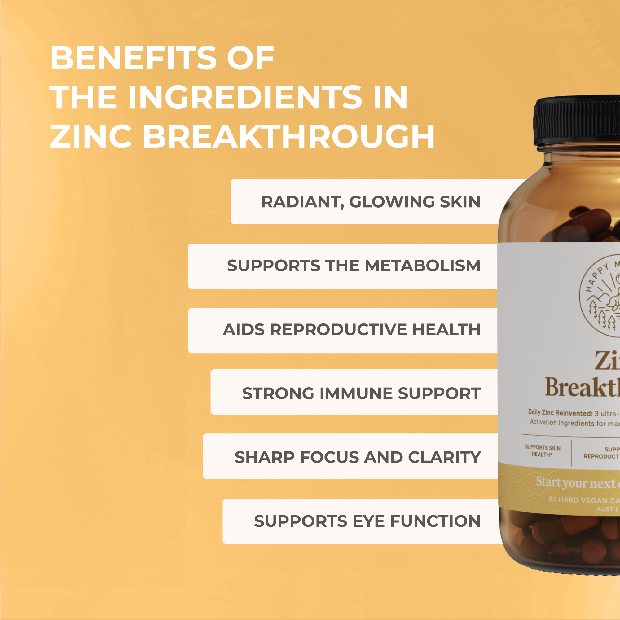 Zinc Breakthrough™ - Radiant Skin & Strong Immunity – Happy Mammoth AU