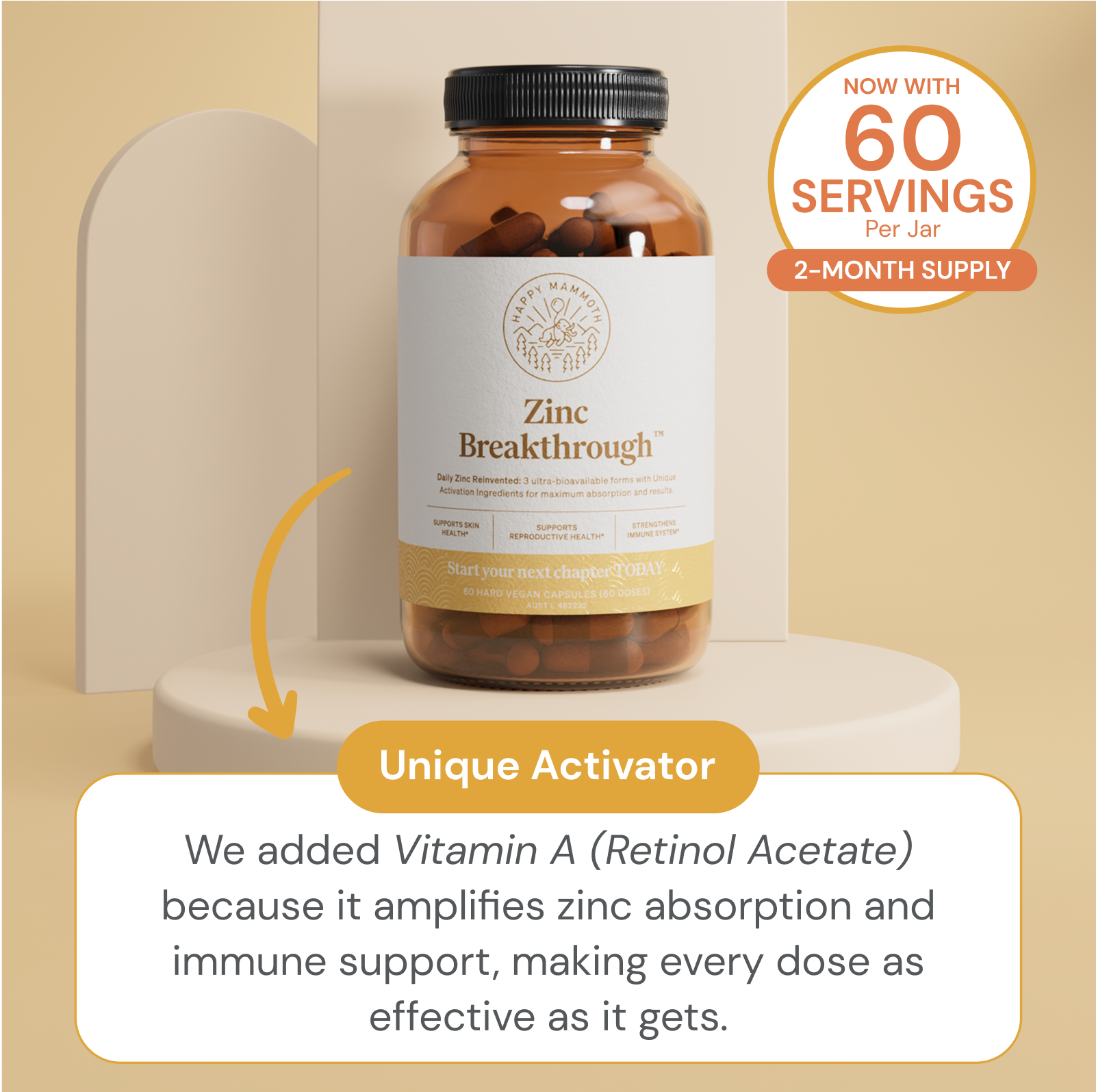 Zinc Breakthrough™ - Radiant Skin & Strong Immunity – Happy Mammoth AU